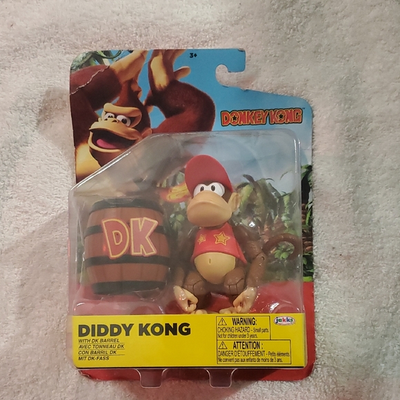 Nintendo | Toys | Nintendo Diddy Kong Figure With Red Cap And Yellow ...